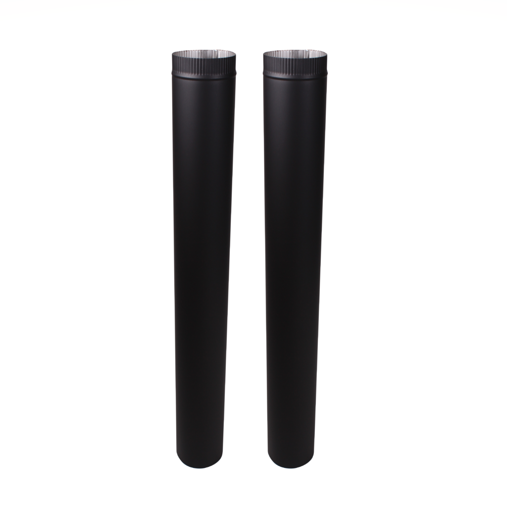 Kent. TWIN PACK STAINLESS STEEL FLUE KIT - MATT BLACK - FOR ...