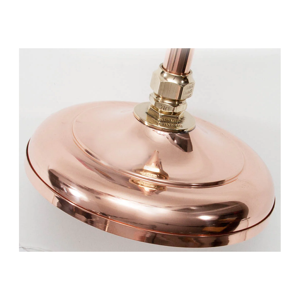 Copper Rainmaker Shower Rose with Bent Pipe - Climate At Home